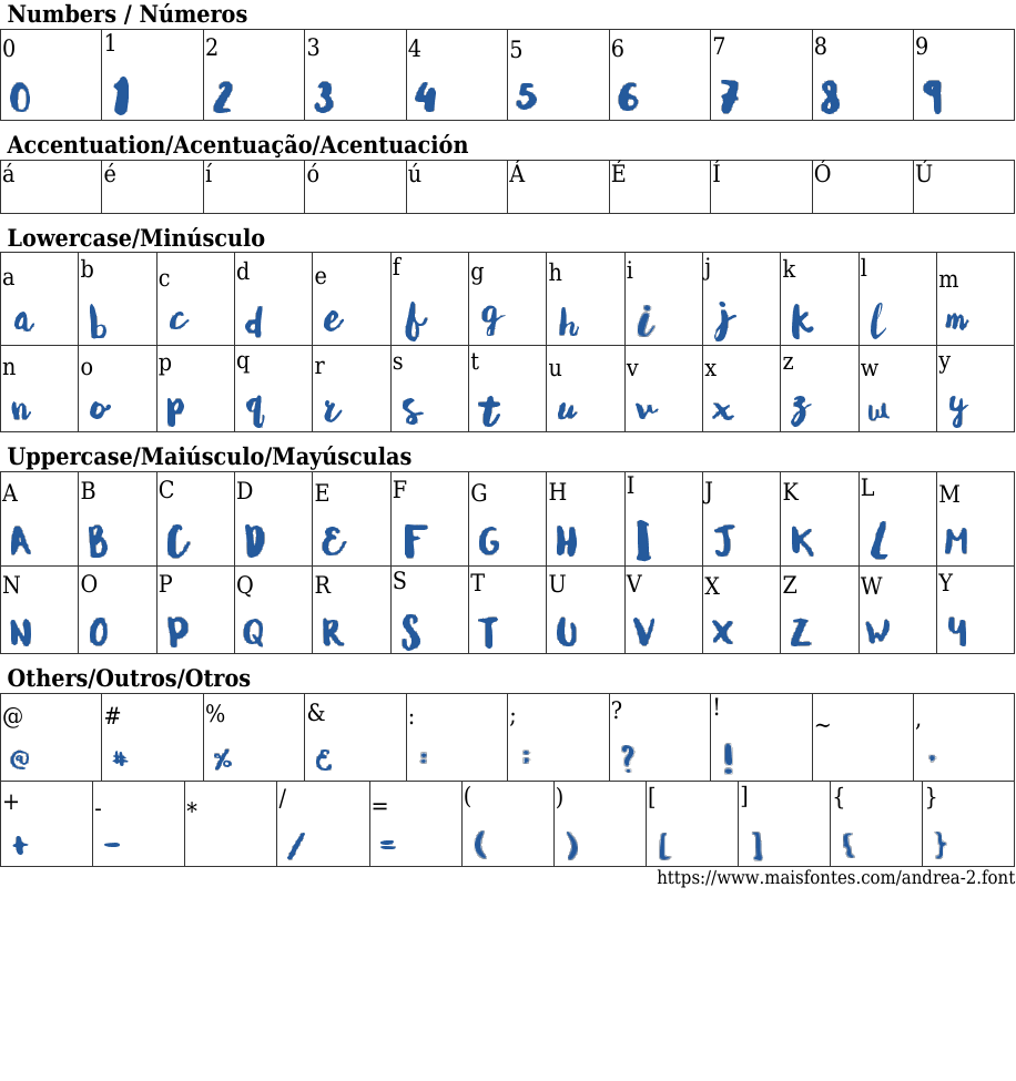 Andrea Handwritten: Free Font Download | MaisFontes