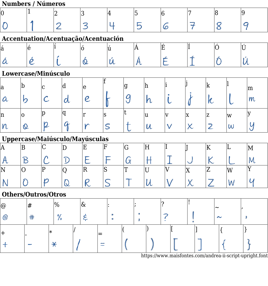 Andrea II Script Upright: Download Free Font | MaisFontes
