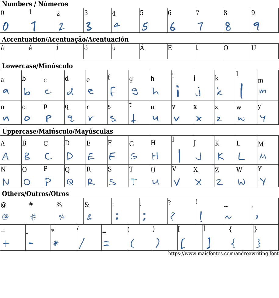 Andrea Writing: Baixar Fonte Grátis | MaisFontes