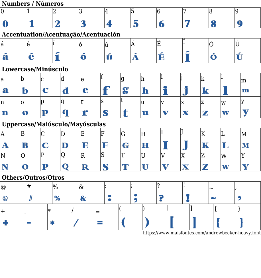 Andrew Becker Heavy: Free Font Download | MaisFontes