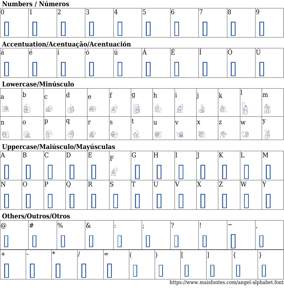 angel Alphabet: Free Font Download | MaisFontes