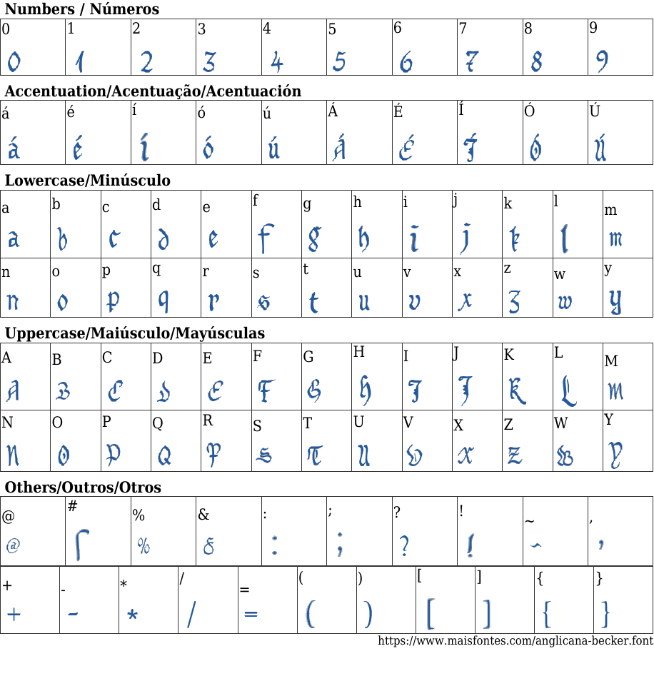 Anglicana Becker: Free Font Download | MaisFontes