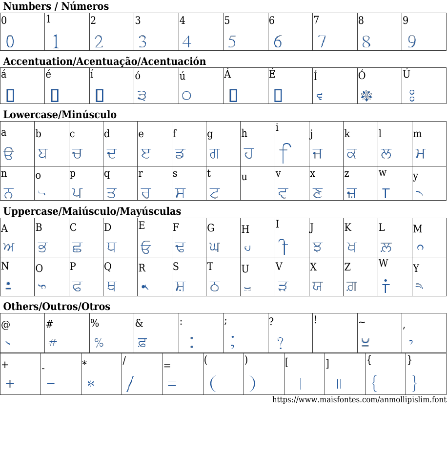 Anmol Lipi Slim: Free Font Download | MaisFontes