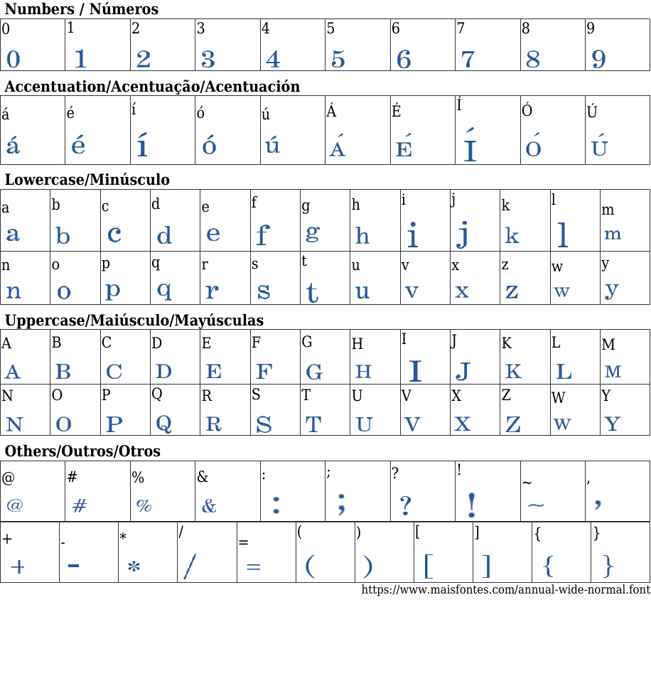 Annual Wide Normal: Free Font Download | MaisFontes