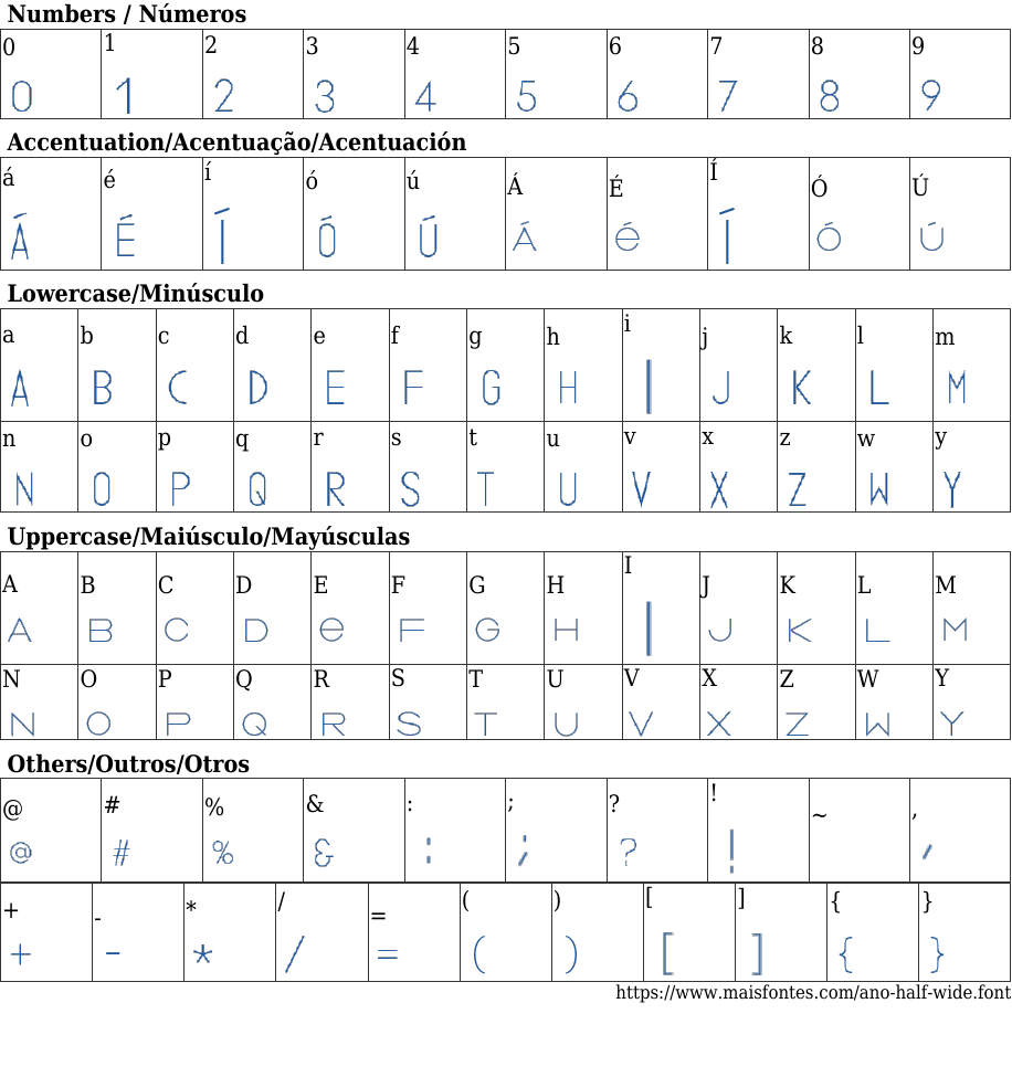 Ano Half Wide: Free Font Download | MaisFontes