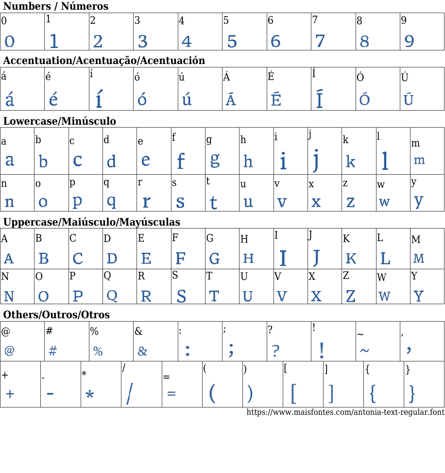Antonia Text Regular: Free Font Download | MaisFontes