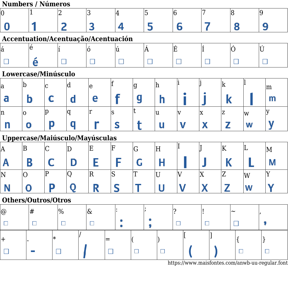 Anwb Regular: Gratis lettertype downloaden | MaisFontes