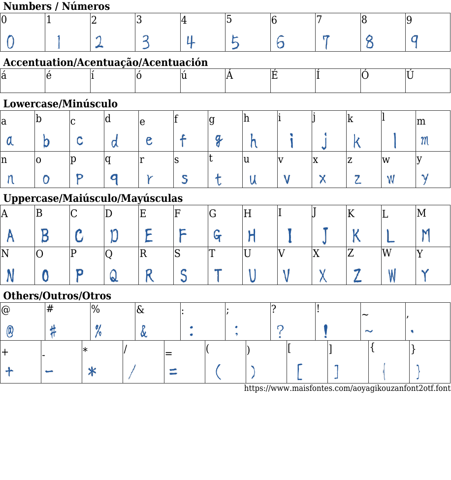 Aoyagi Kouzan Font 2 OTF: Free Font Download | MaisFontes