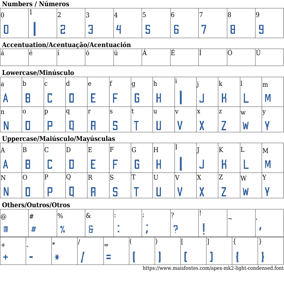 Apex Mk2 Light Condensed: Free Font Download | MaisFontes