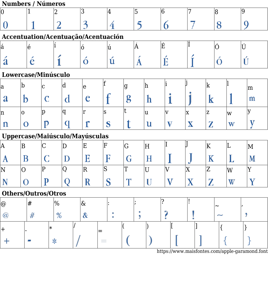 Apple Garamond Font: Free Download | MaisFontes