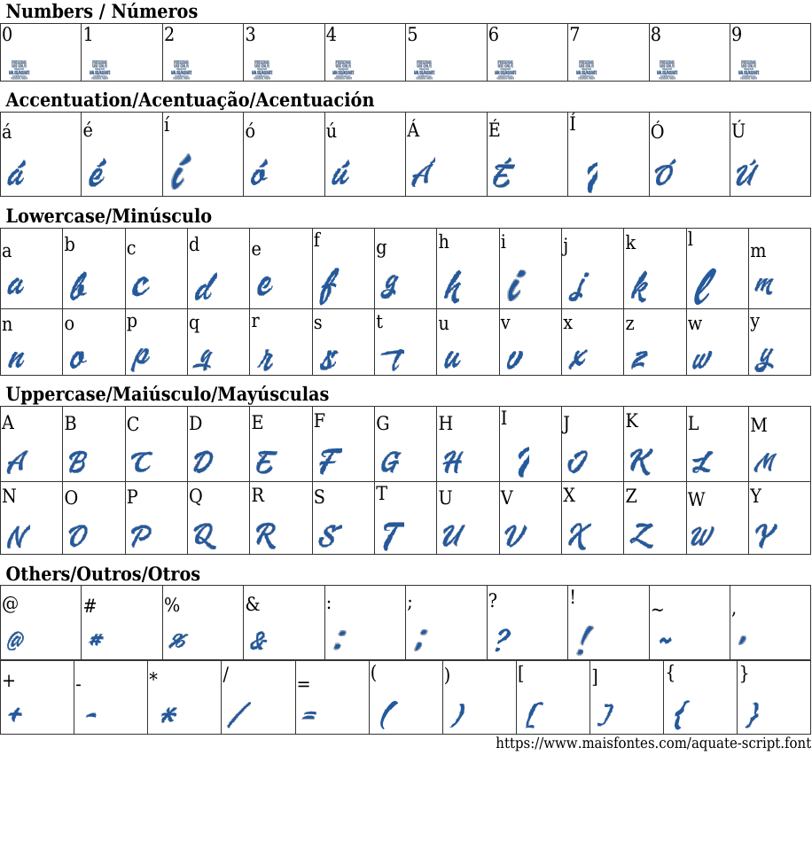 Aquate Script：免费字体下载 | MaisFontes