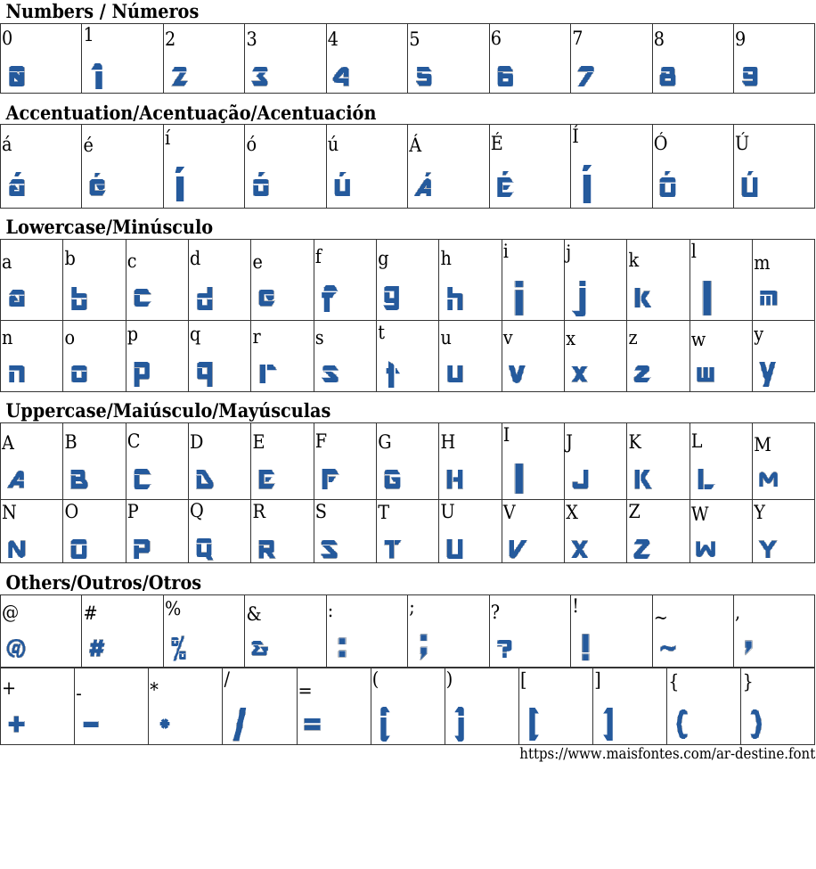 Ar Destine：無料フォントをダウンロード | MaisFontes