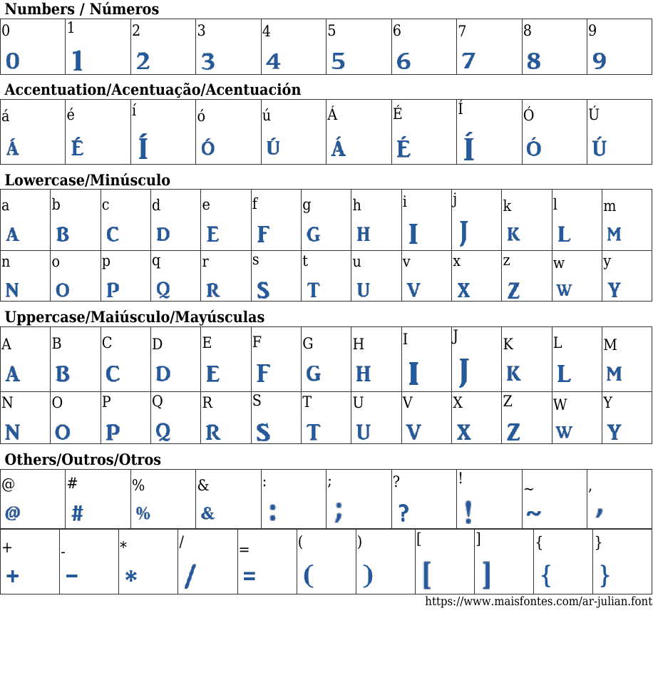 Ar Julian: Download Free Font | MaisFontes