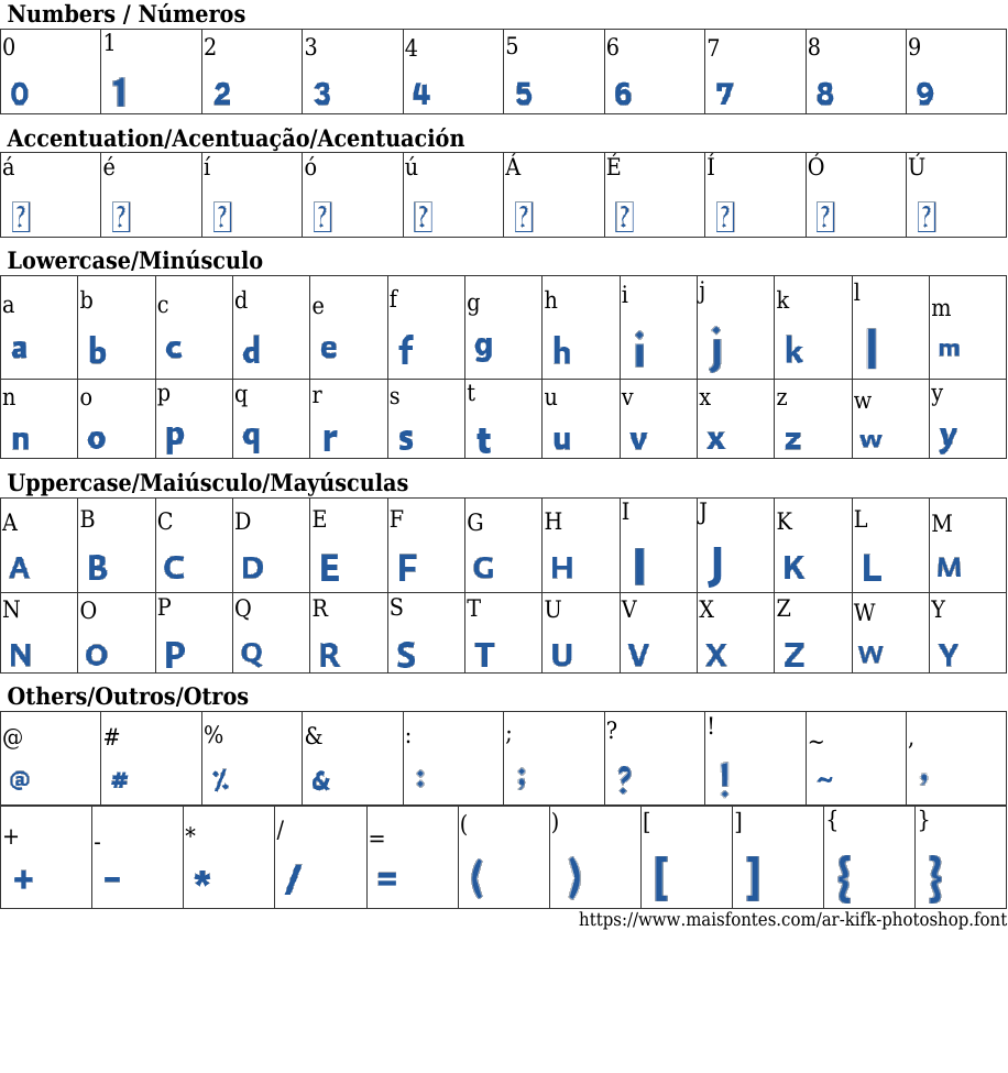 Ar kifk photoshop Font: Free Download | MaisFontes