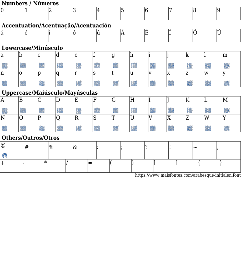 Arabesque Initialen: Baixar Fonte Grátis | MaisFontes