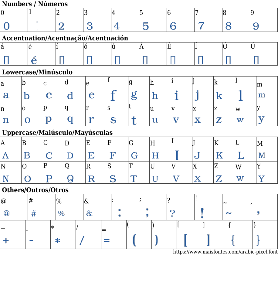 Arabic Pixel Font: Free Download | MaisFontes