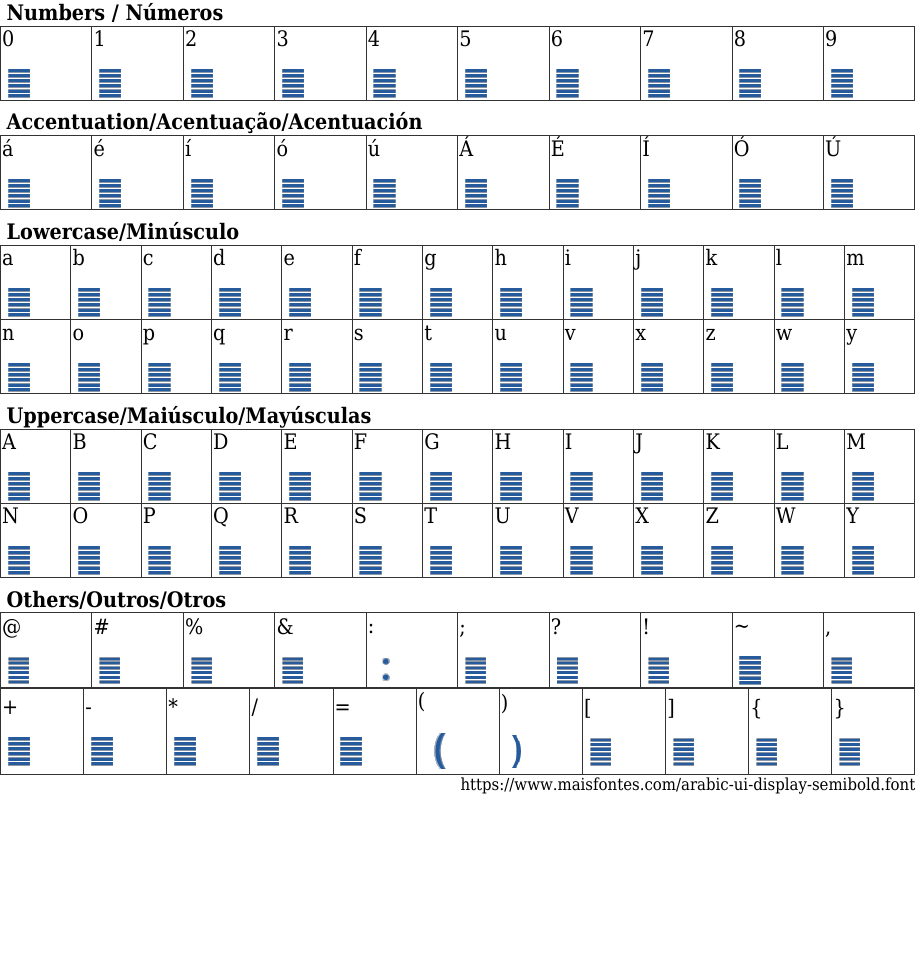 Arabic UI Display SemiBold: Free Font Download | MaisFontes