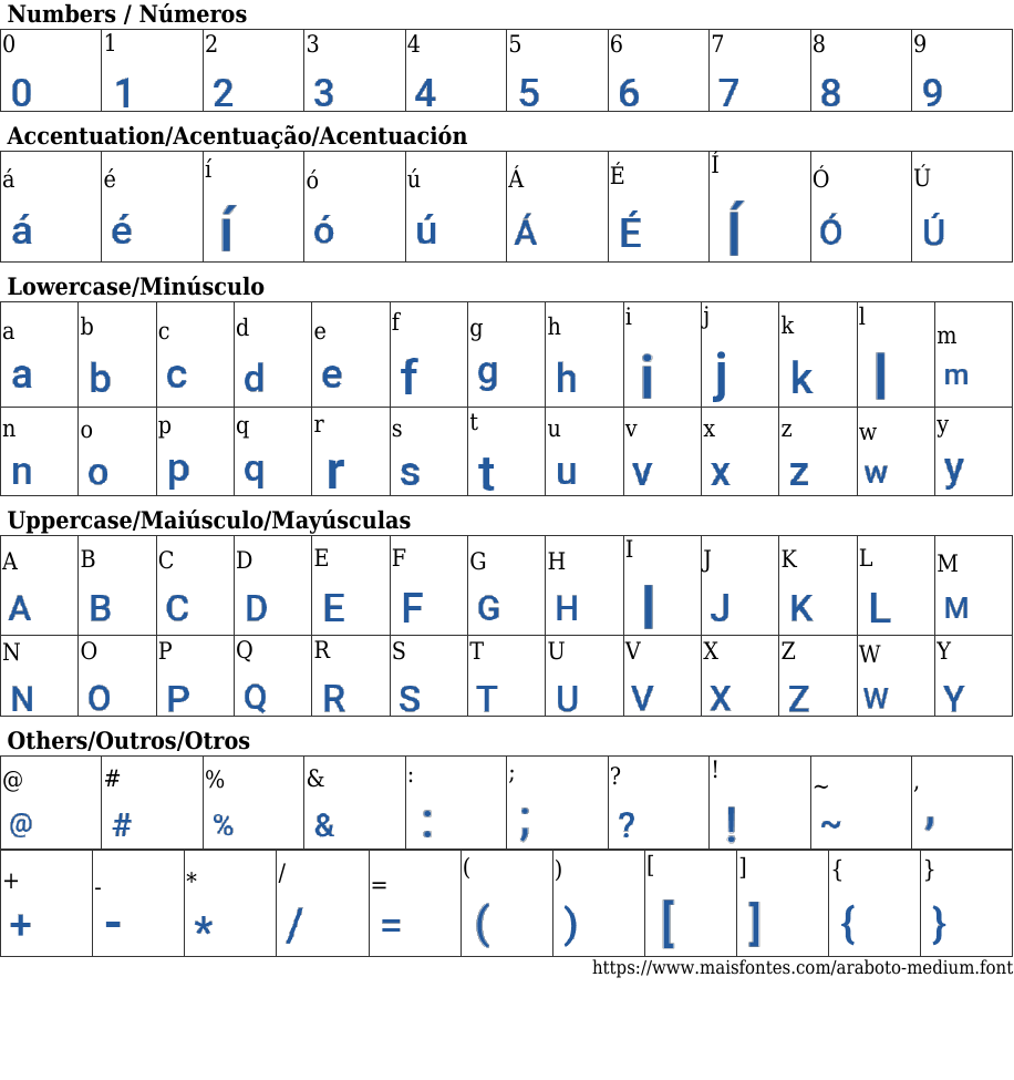 Araboto Medium Font: Free Download | MaisFontes