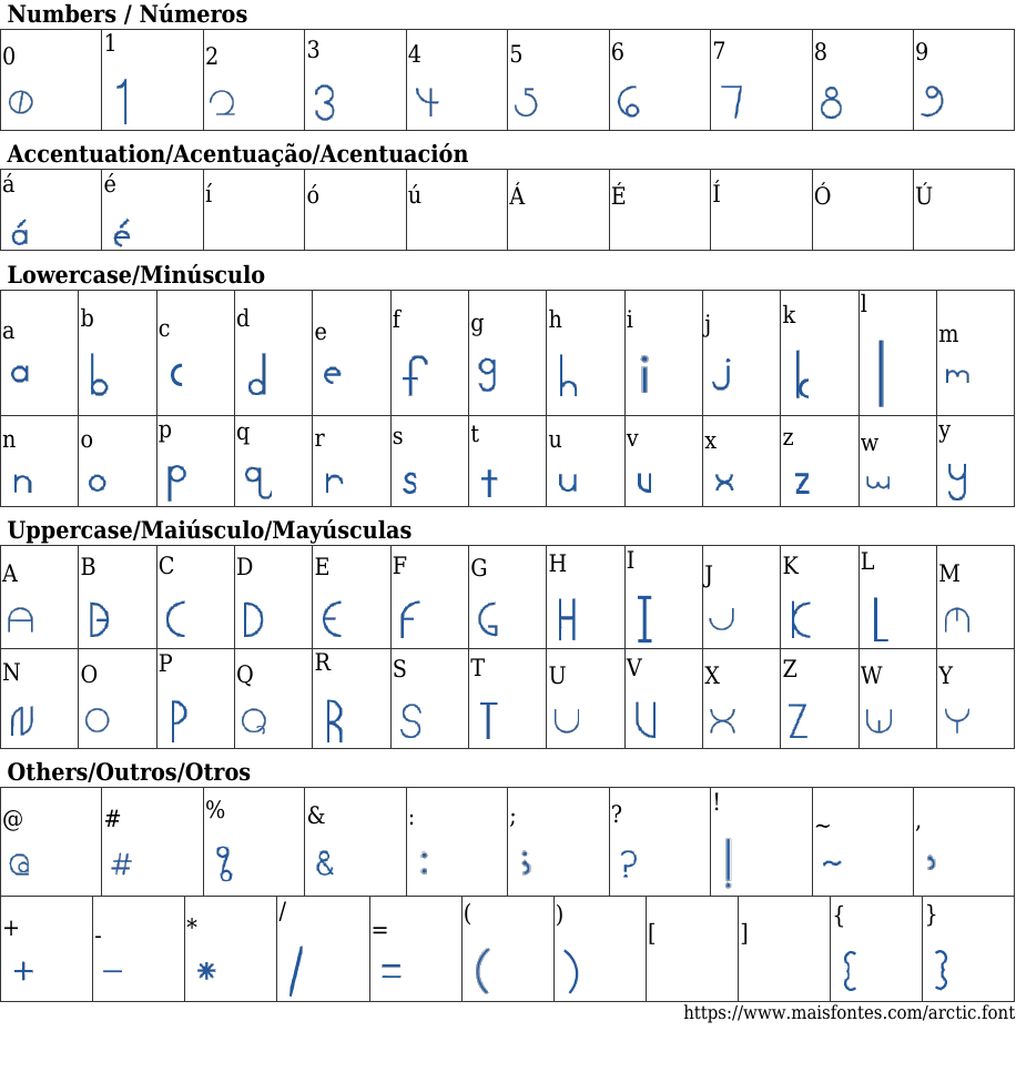 Arctic: Free Font Download | MaisFontes