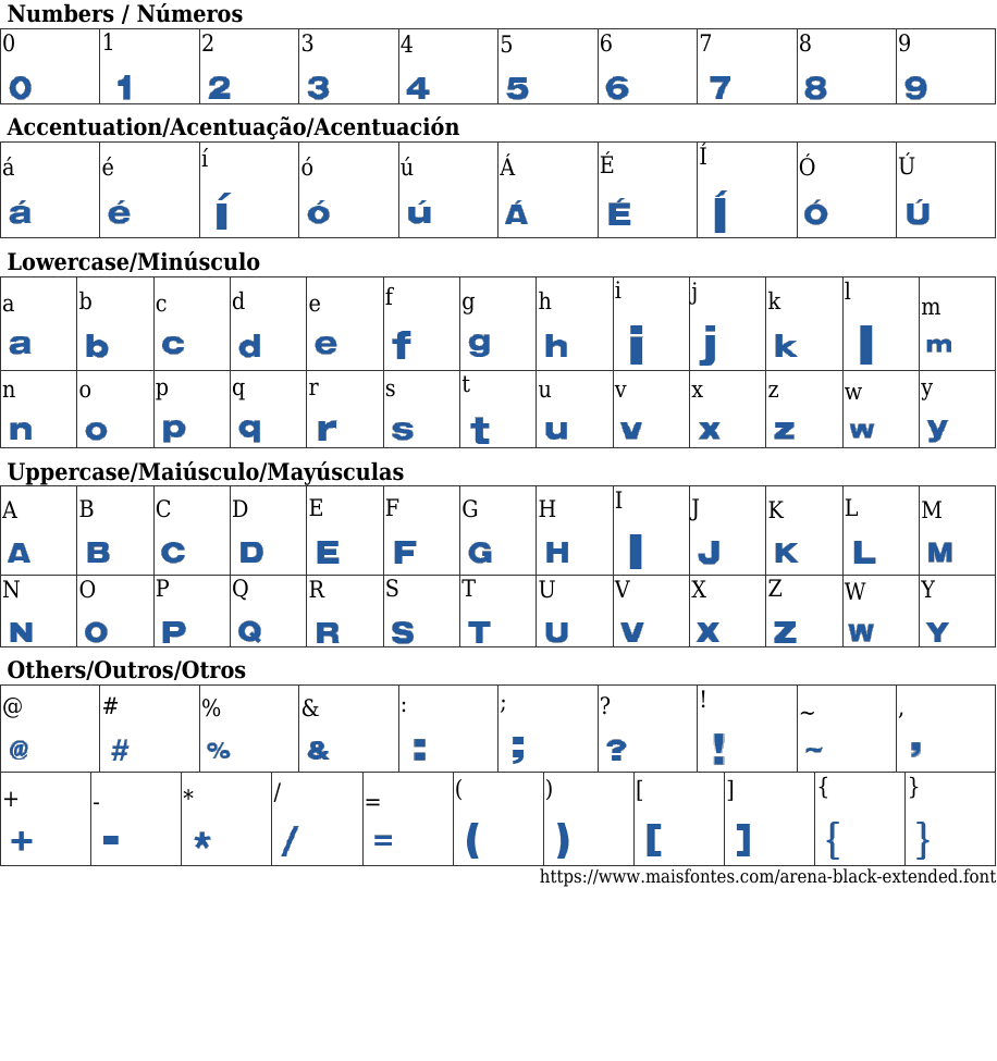 Arena Black Extended: Free Font Download | MaisFontes