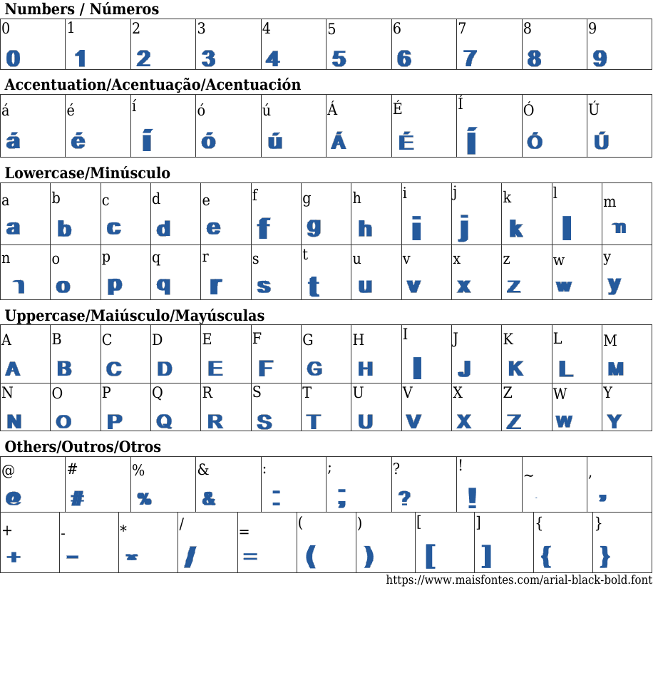 Arial Black Bold: Download Free Font | MaisFontes