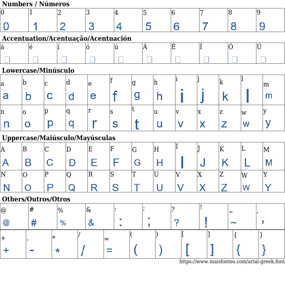 Arial Greek: Download Free Font | MaisFontes