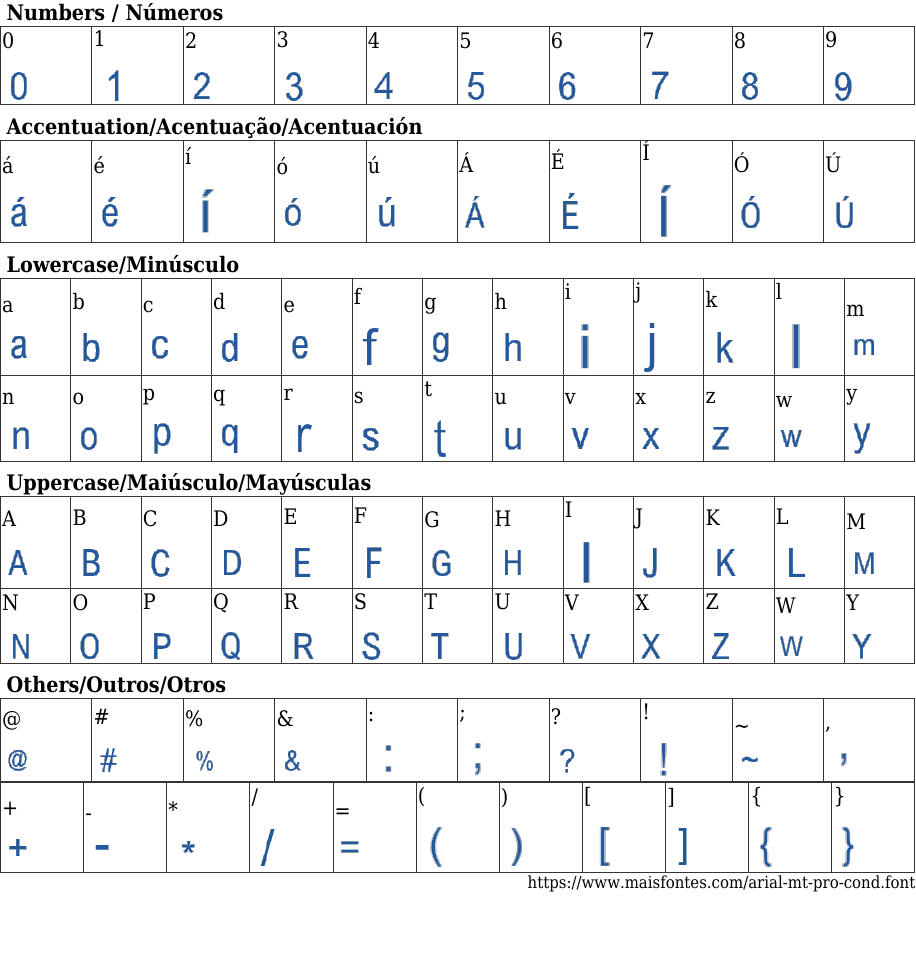 Arial MT Pro Condensed Font: Free Download | MaisFontes