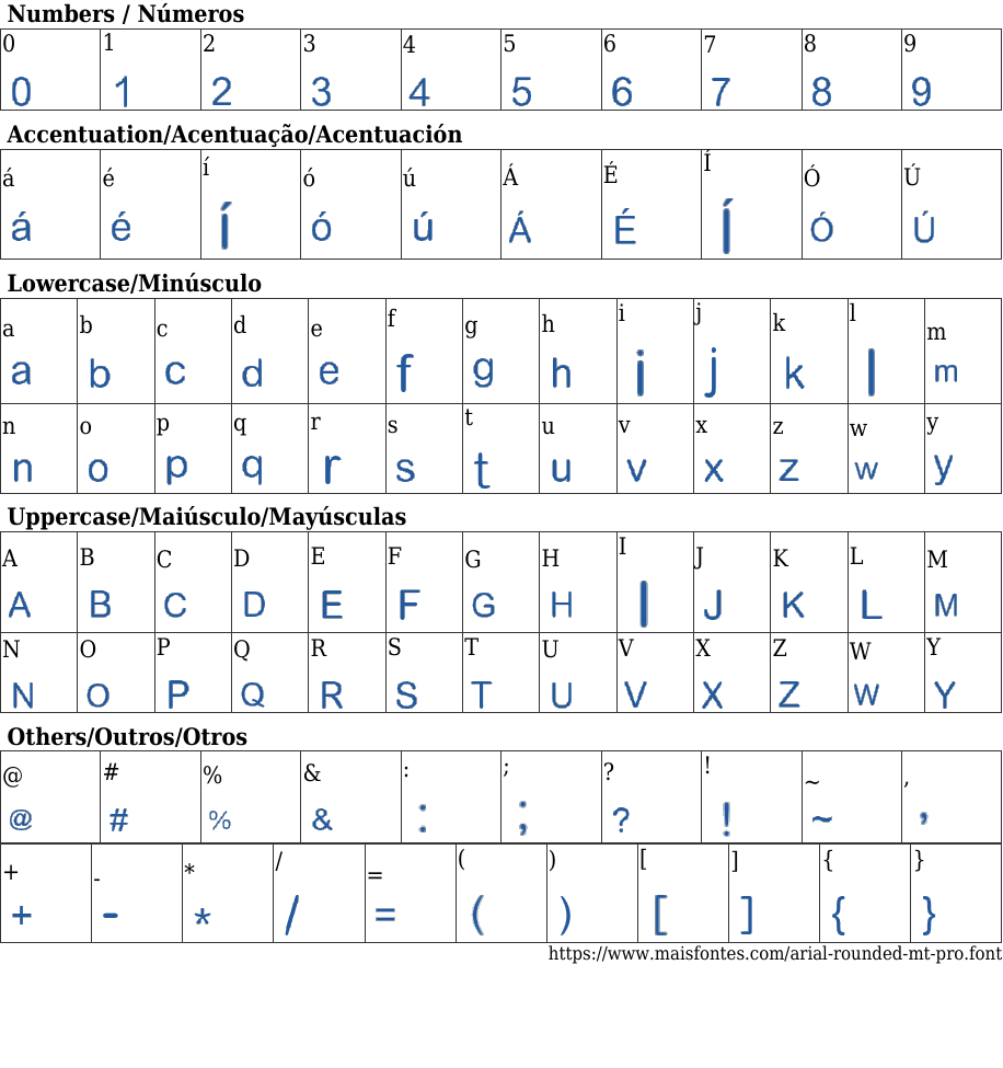 Arial Rounded MT Pro Font: Free Download | MaisFontes