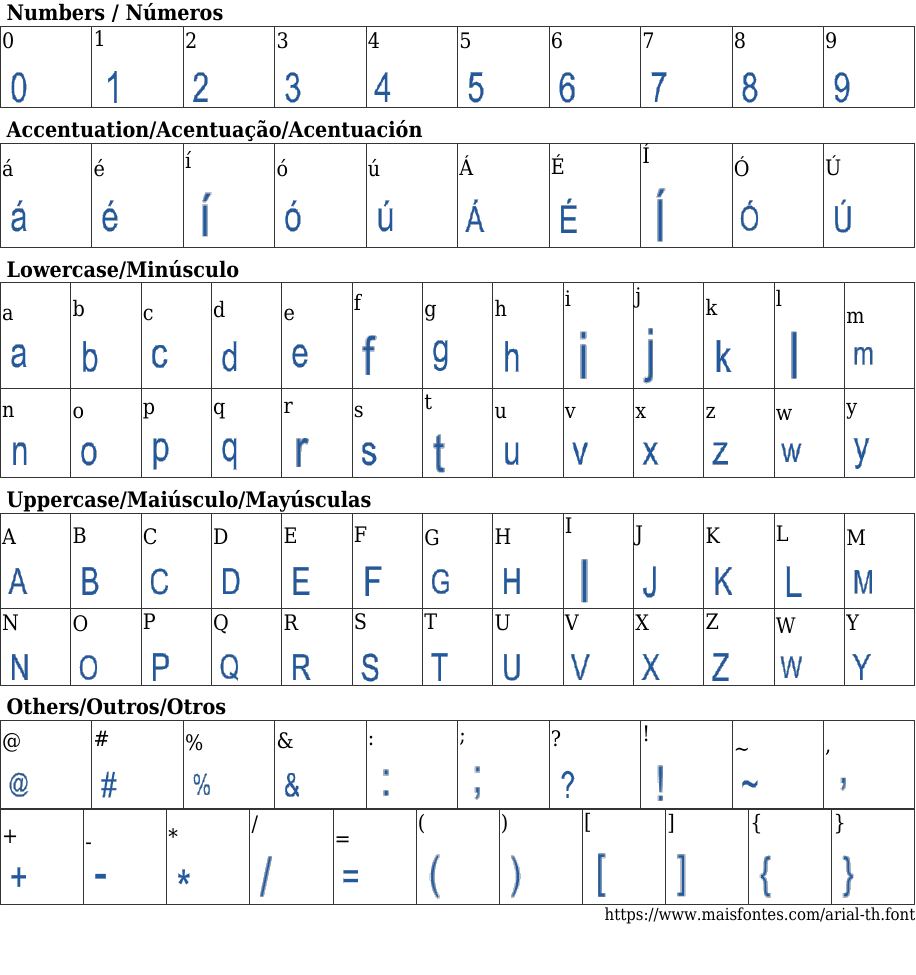 Arial Thin Font: Free Download | MaisFontes