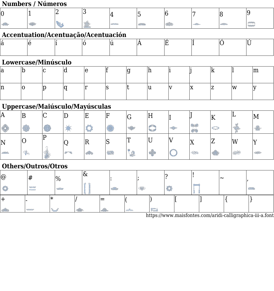 Aridi Calligraphica III a: Baixar Fonte Grátis | MaisFontes