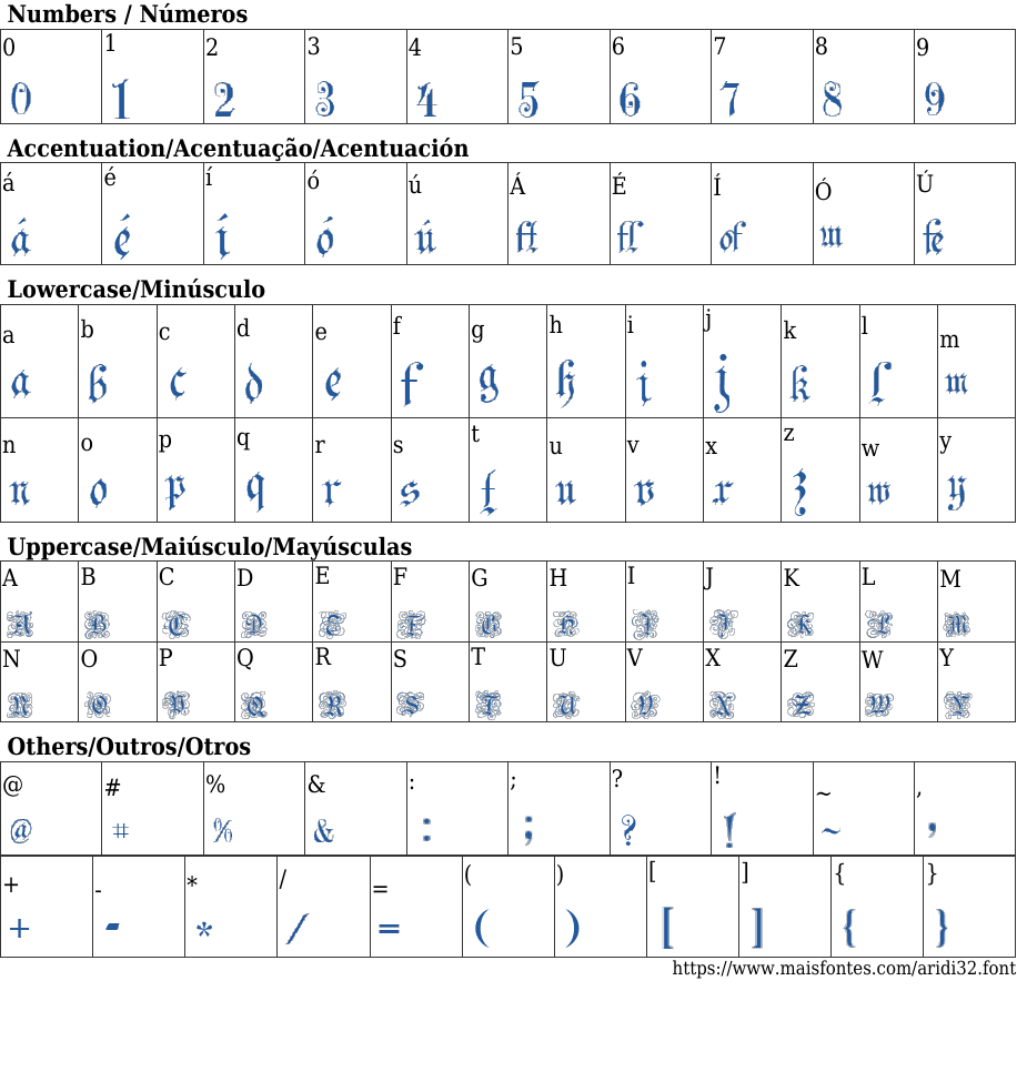 Aridi 32 Font: Free Download | MaisFontes
