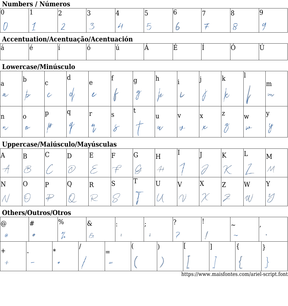 Ariel Script: Free Font Download | MaisFontes
