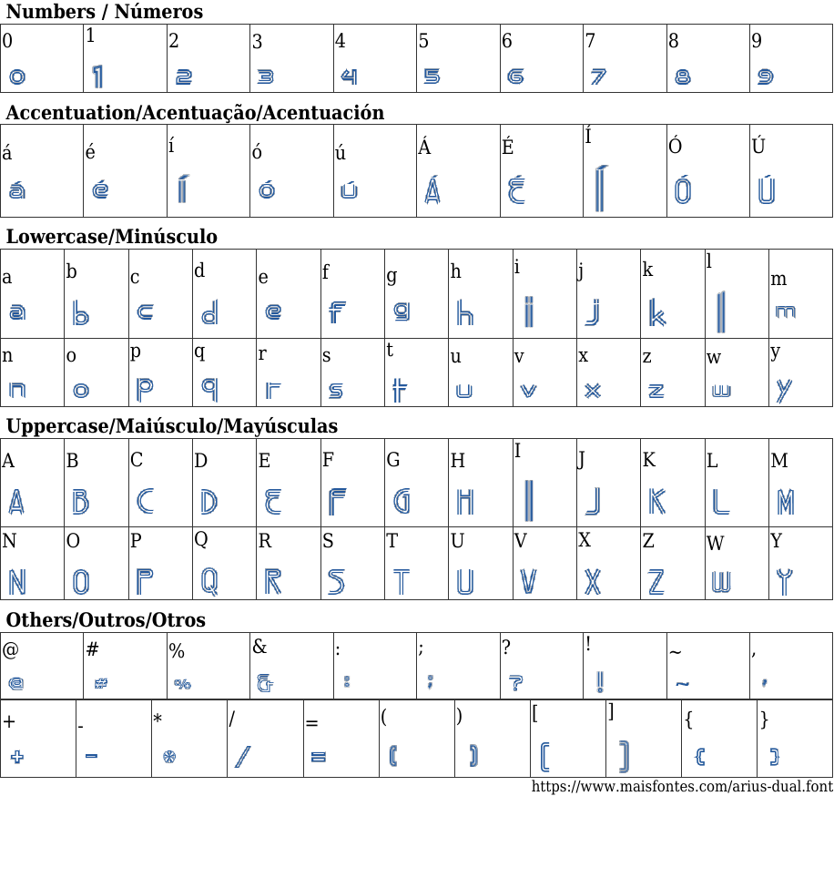 Arius Dual: Free Font Download | MaisFontes