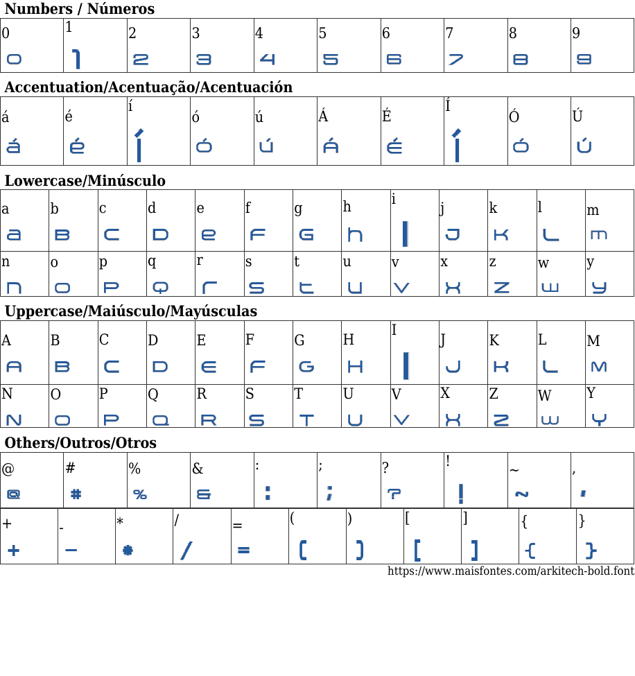Arkitech Bold: Free Font Download | MaisFontes