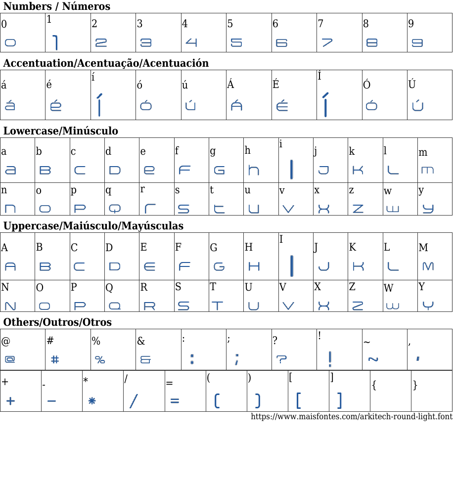 Arkitech Round Light: Baixar Fonte Grátis | MaisFontes