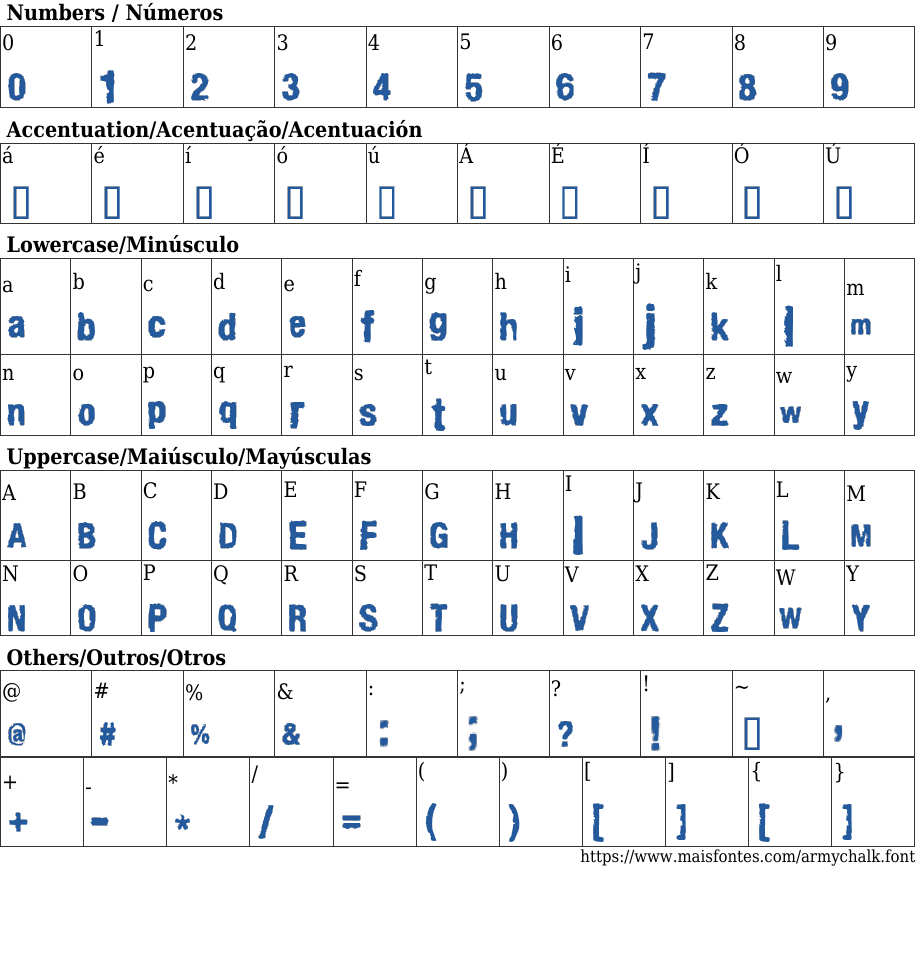 Army Chalk: Free Font Download | MaisFontes