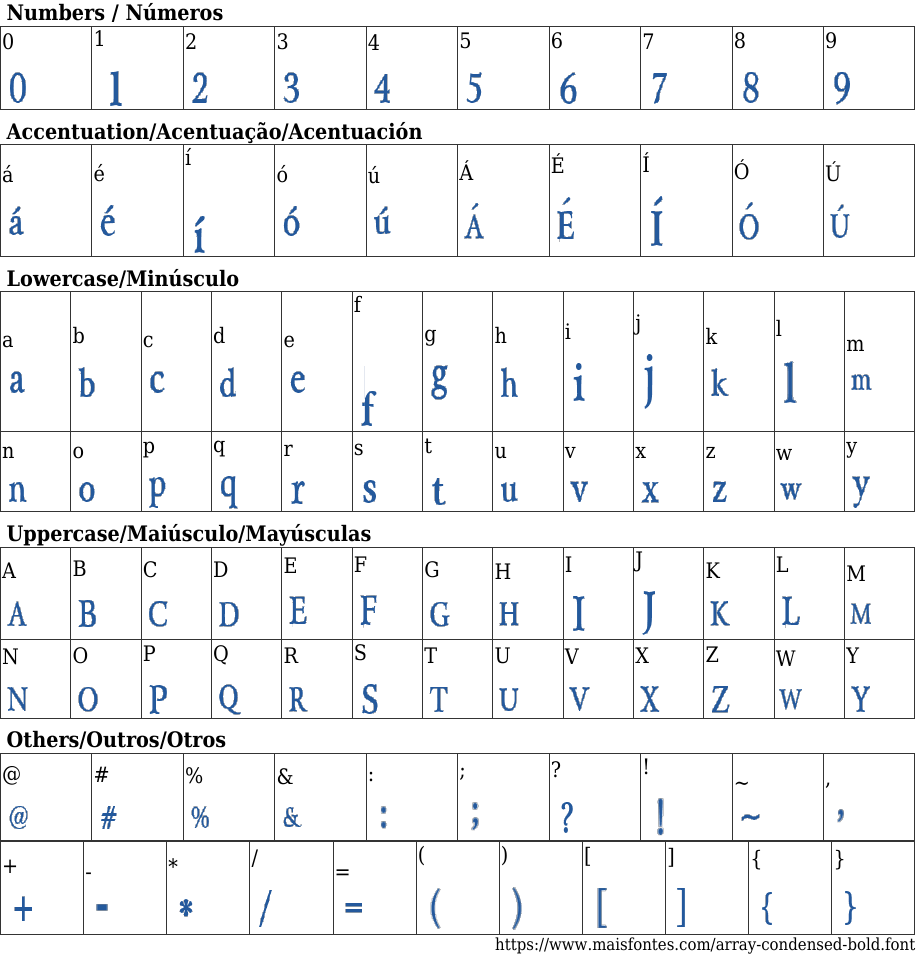 Array Condensed Bold: Free Font Download | MaisFontes