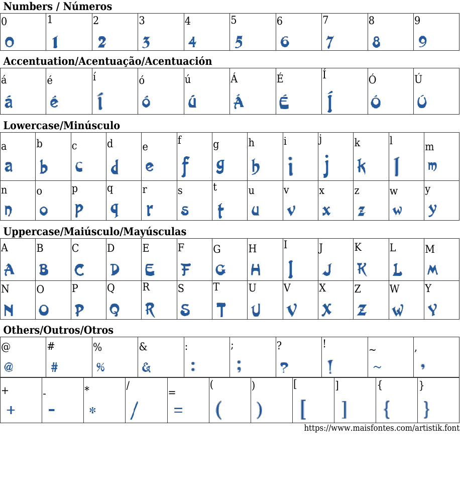 Artistik Font: Free Download | MaisFontes