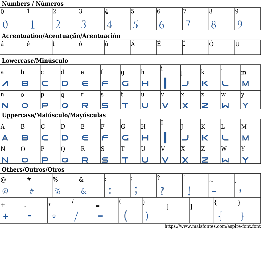 Aspire: Free Font Download | MaisFontes