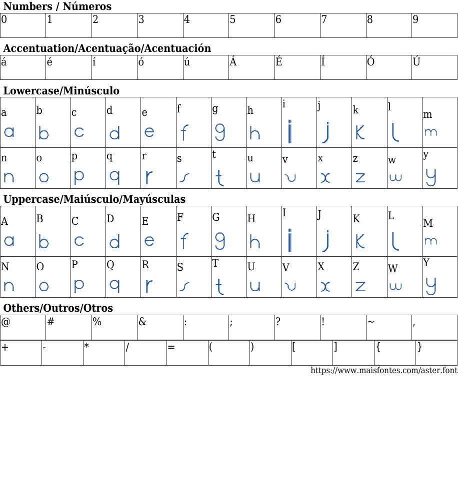 Aster Font: Free Download | MaisFontes