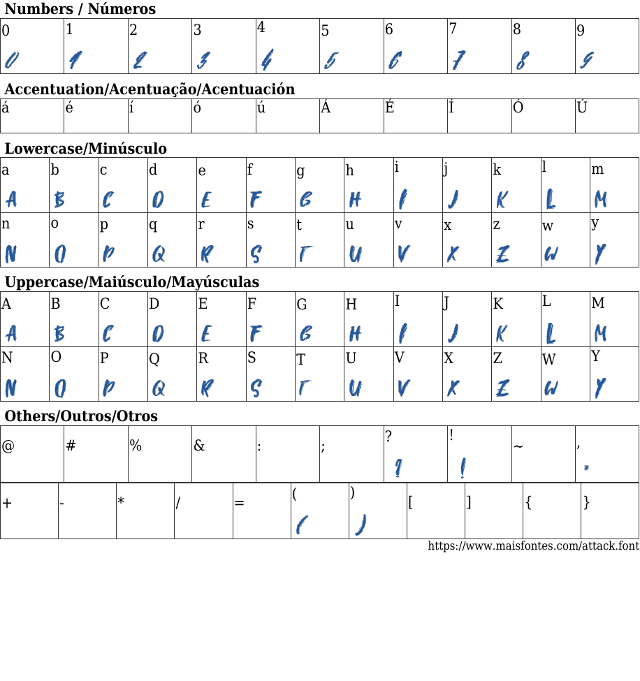 Attack: Free Font Download | MaisFontes