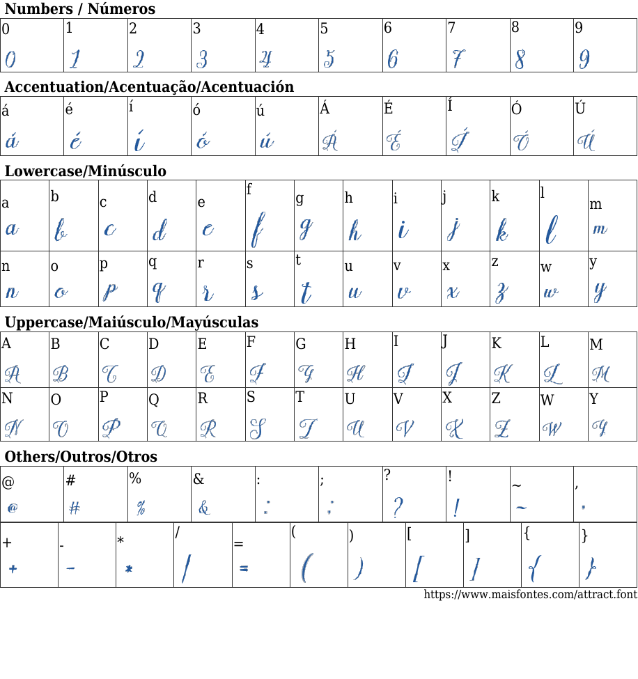 Attract: Free Font Download | MaisFontes