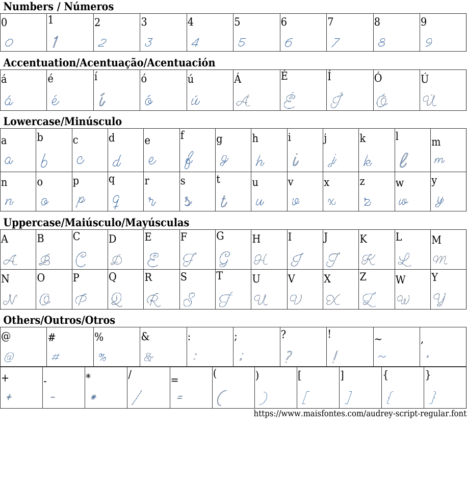 Audrey Script: Free Font Download | MaisFontes