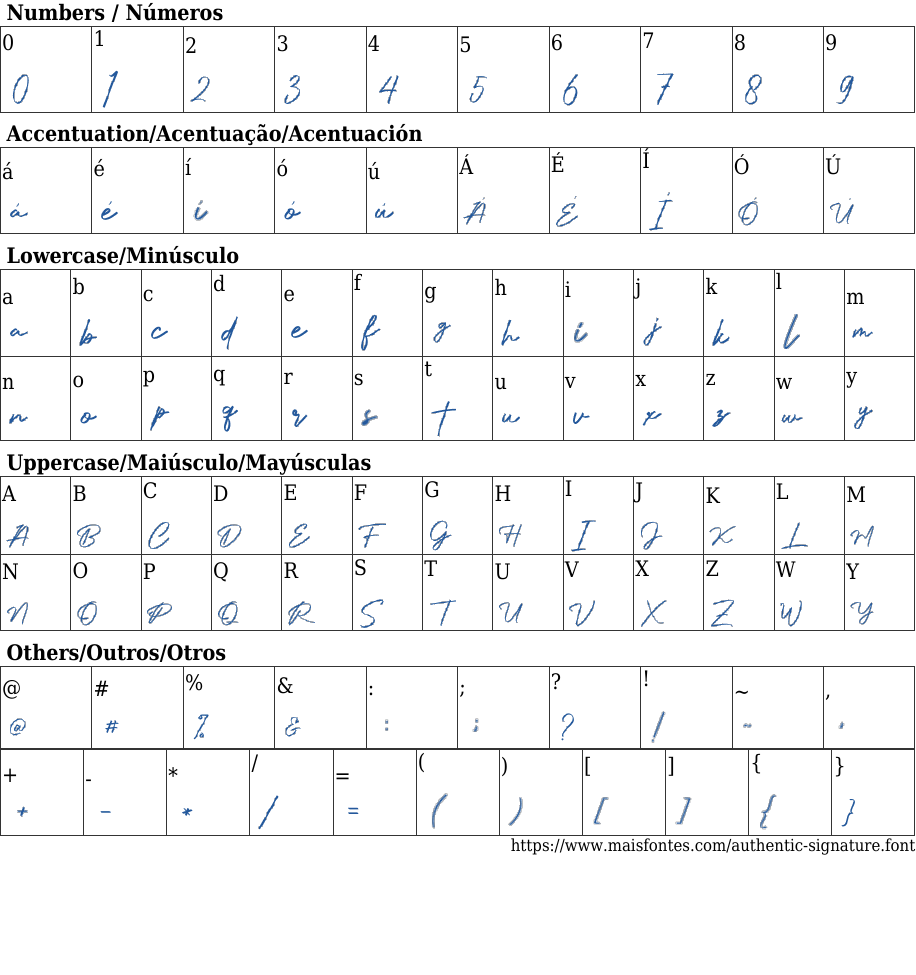 Authentic Signature: Free Font Download | MaisFontes