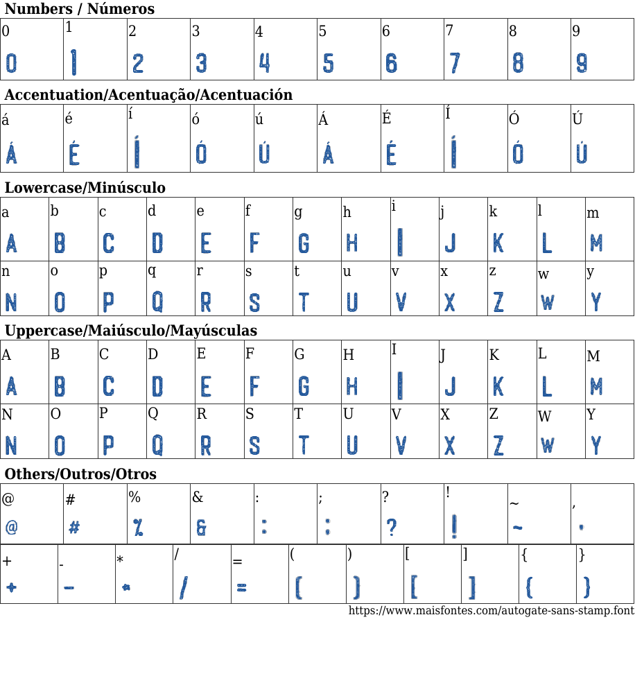 Autogate Sans Stamp Font: Free Download | MaisFontes