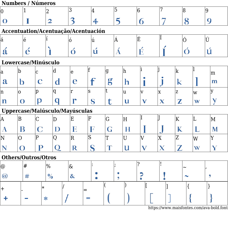 Ava Bold: Free Font Download | MaisFontes