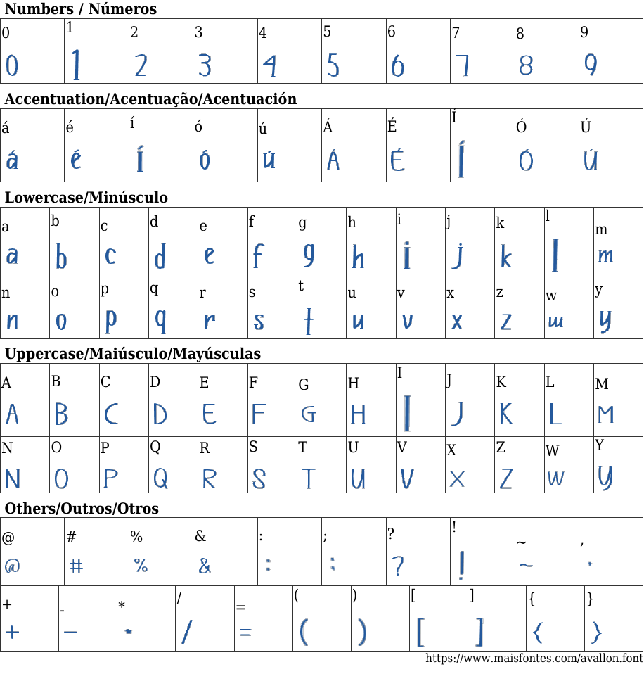 Avallon Font: Free Download | MaisFontes