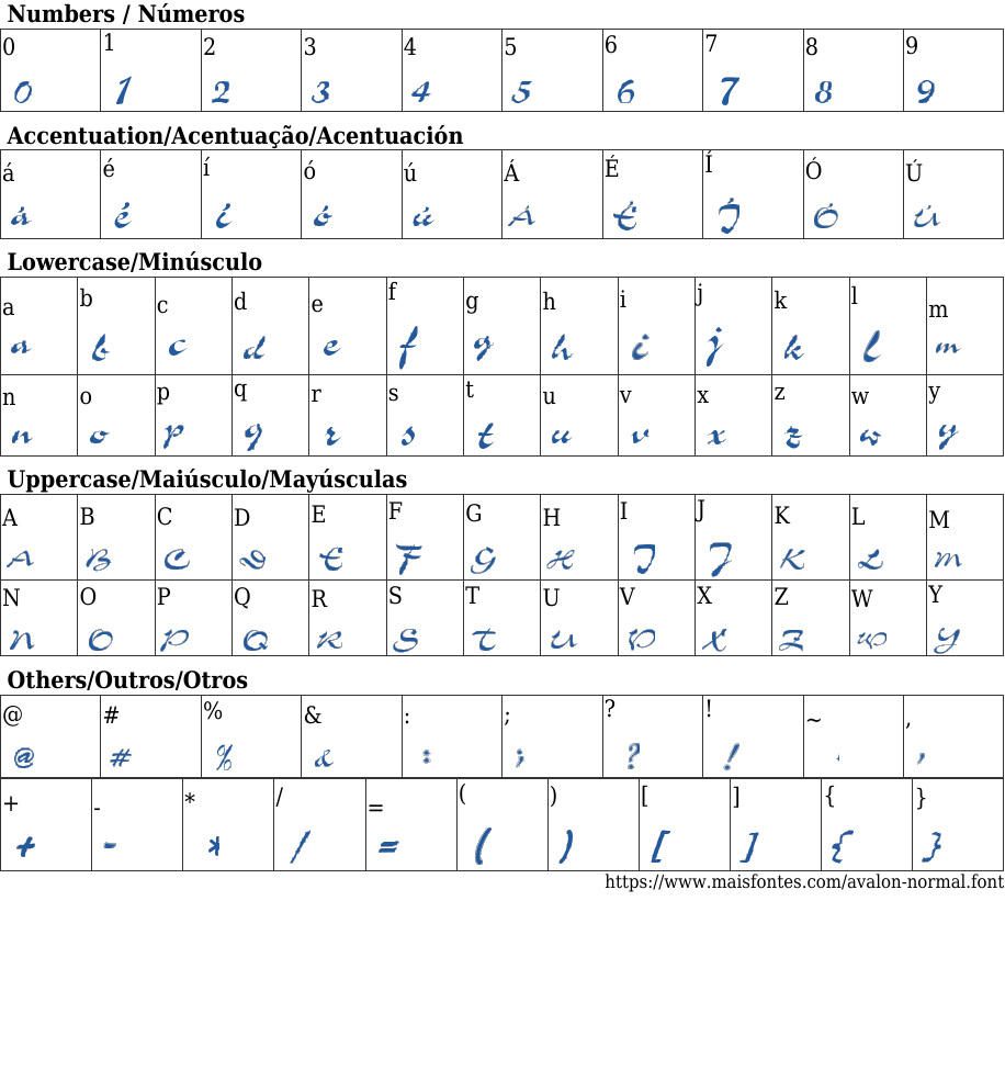 Avalon Normal Font: Free Download | MaisFontes