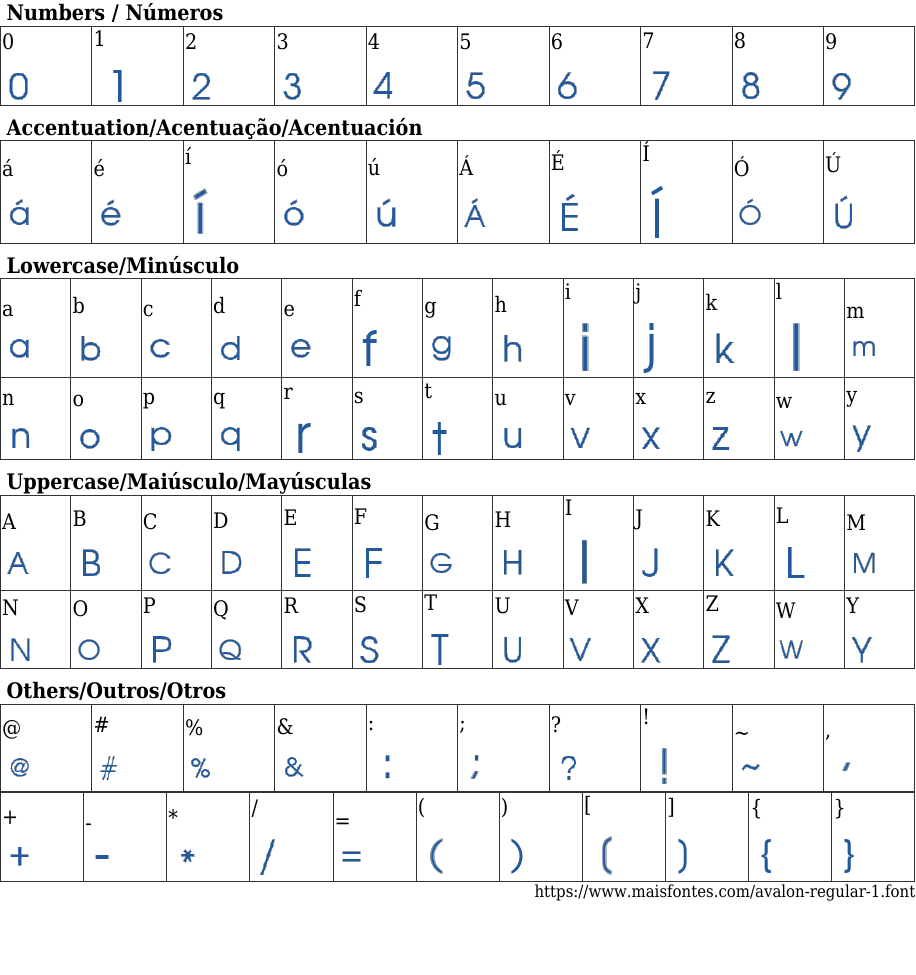 Avalon Regular: Baixar Fonte Grátis | MaisFontes