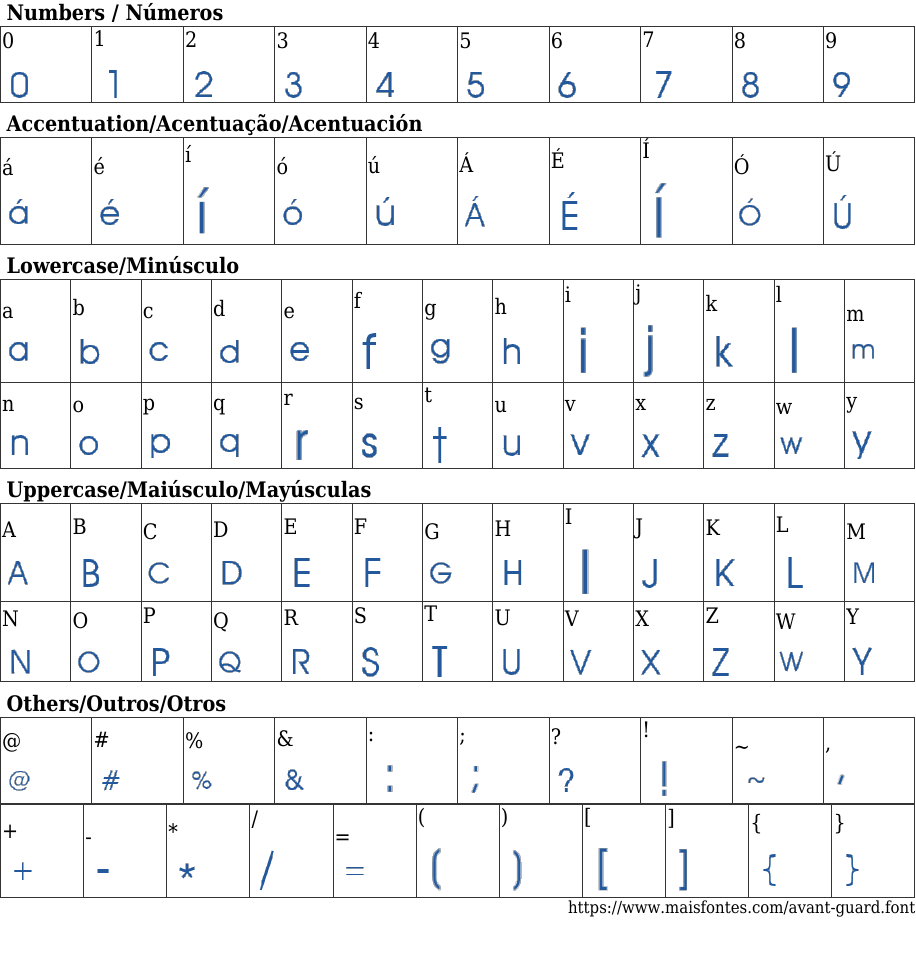 Avant Guard: Download Free Font | MaisFontes